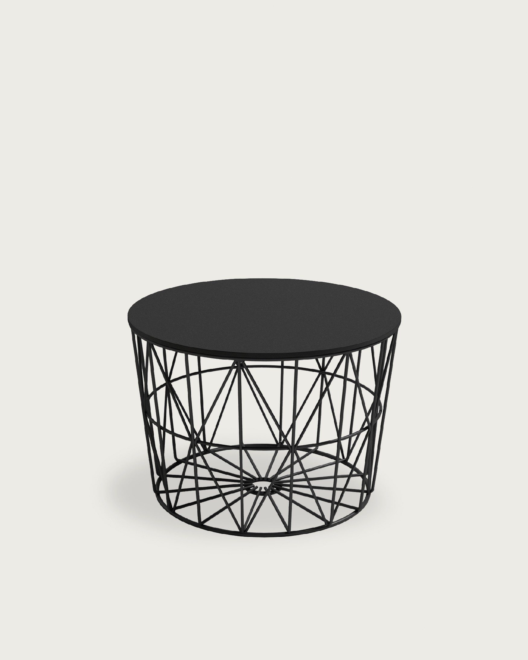 Table d'appoint Atlantique avec plateau en chêne noir et structure ...
