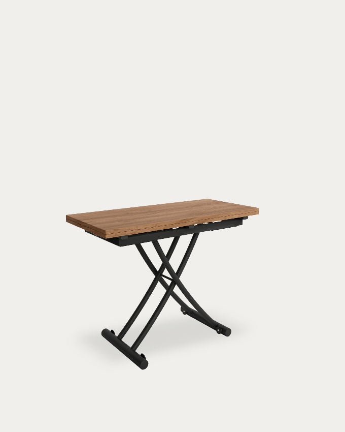 Mesa Morfeo elevable convertible con acabado de melamina java y ...